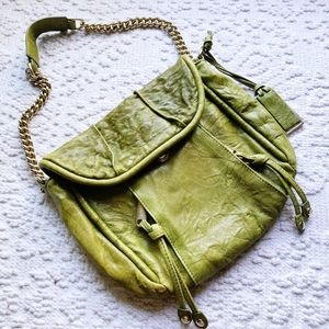 Joy Gryson | Bags | Joy Gryson Haylie Green Leather Handbag Purse ...
